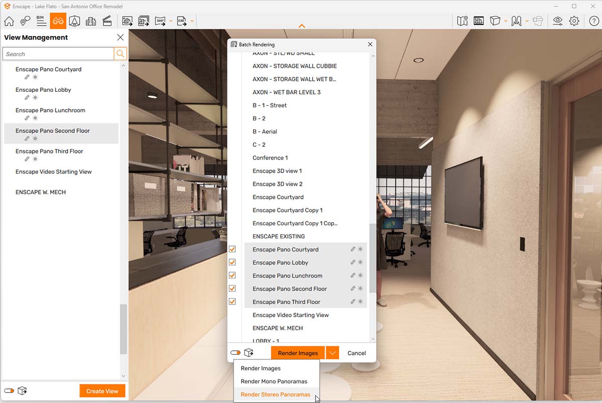 Creating and Using Panoramas with Enscape at Lake|Flato Architects
